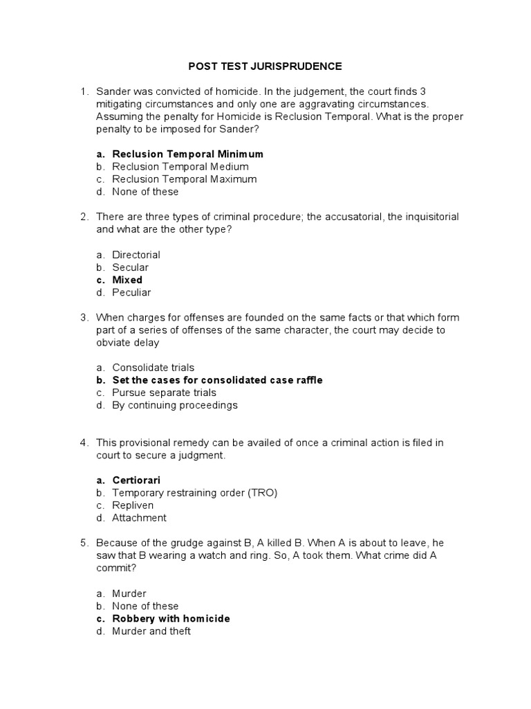 Post Test Maris | Download Free PDF | Probation | Pardon