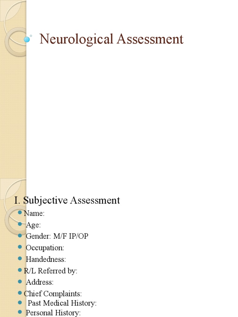 Neurological Assesment | PDF | Anatomical Terms Of Motion | Elbow
