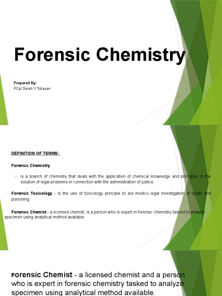 Forensic Chemistry | PDF | Forensic Science | Methamphetamine