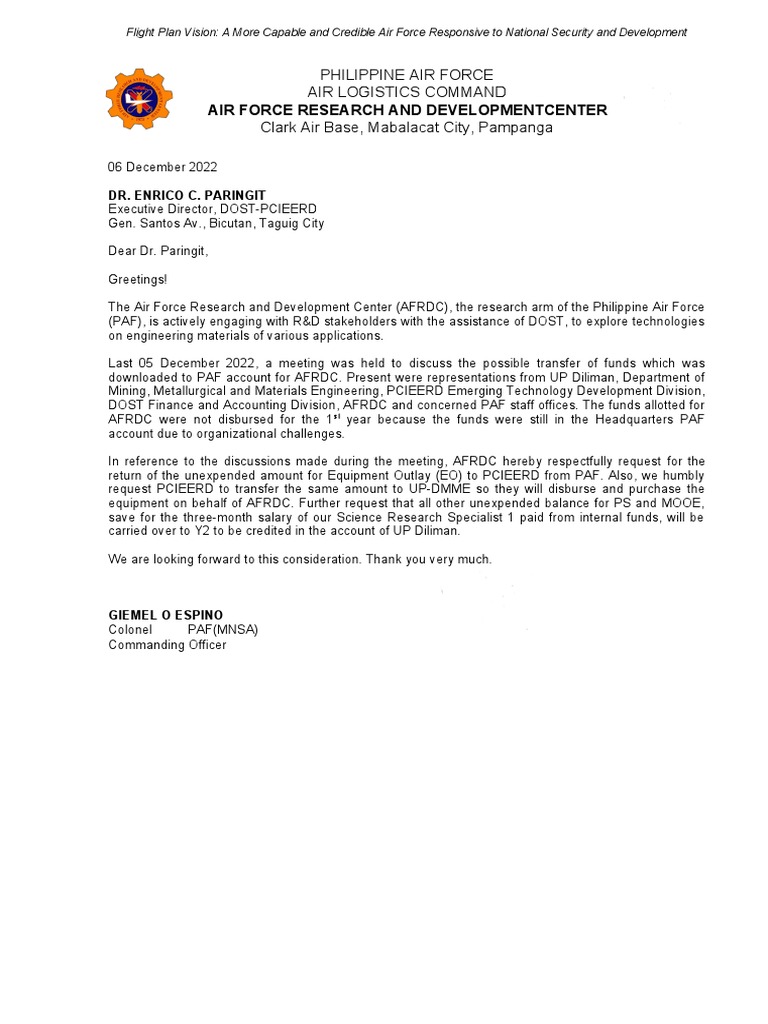 Fund Transfer Request AFRDC 221206rev03 | PDF