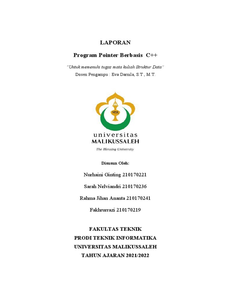 Laporan Pointer | PDF | Metode & Bahan Ajar | Komputer