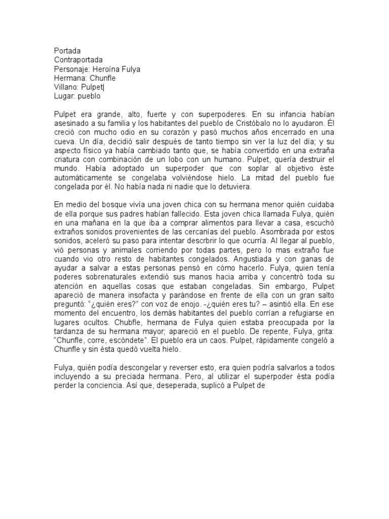 Cuento Fantastico Pdf