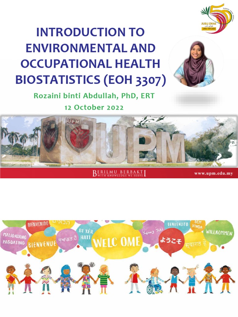 1 Introduction To Biostatistic EOH3307 | PDF | Statistics | Level Of ...