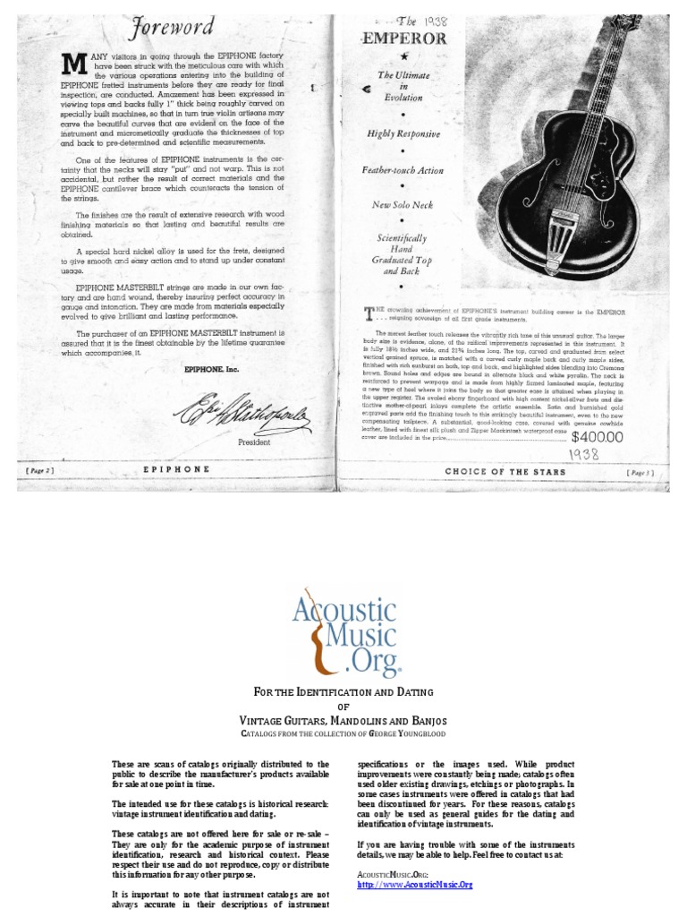 Vintage Instrument Catalog Guide | PDF