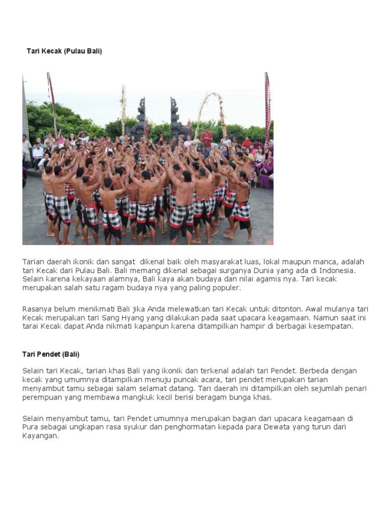 Tari Tradisional | PDF