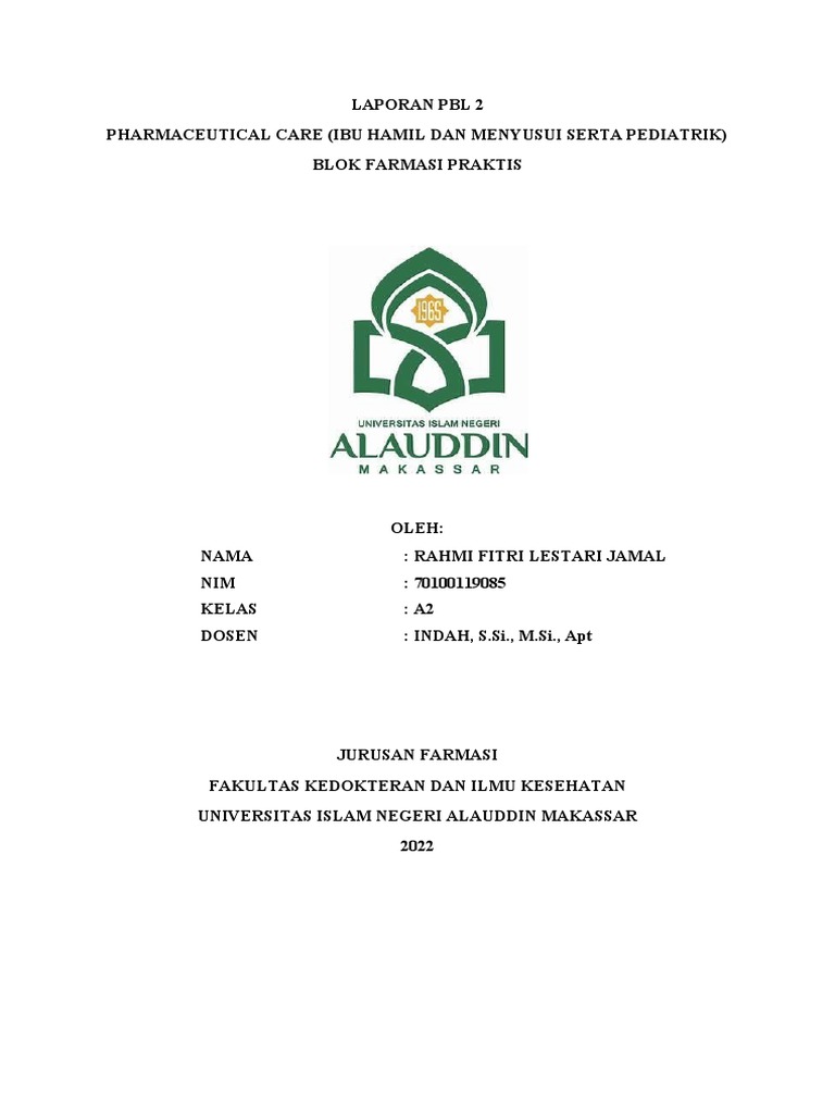 Laporan PBL 2 Rasmi | PDF | Sains & Matematika