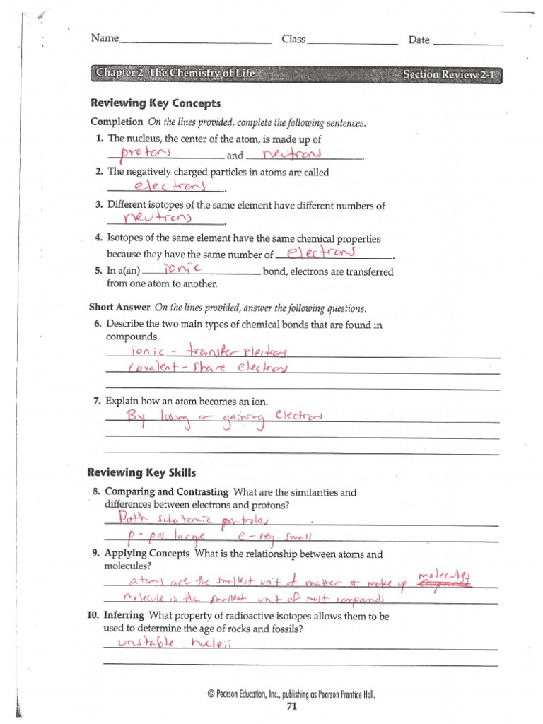Answer To Ch2 Review Guide | PDF