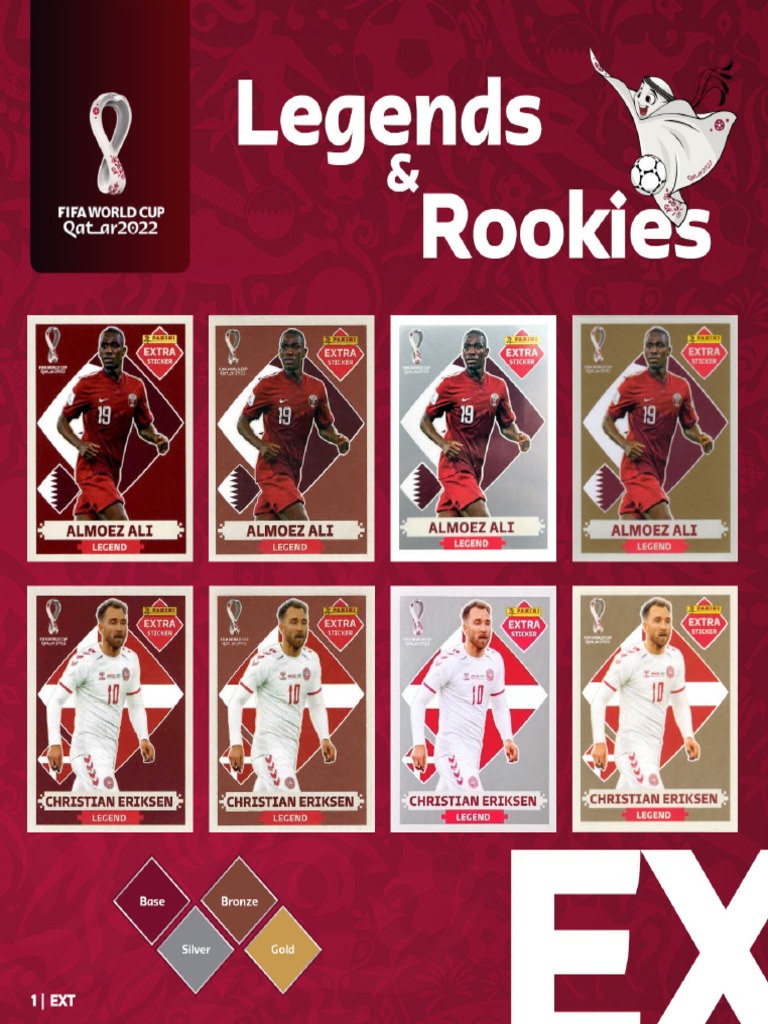 FIFA World Cup 2022, Qatar (Panini) Extra Legends & Rookies | PDF