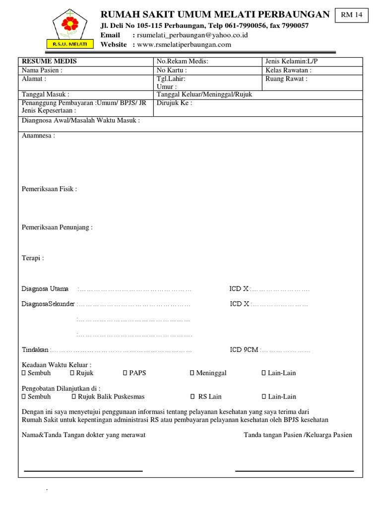 RM 14 Resume Medis | PDF