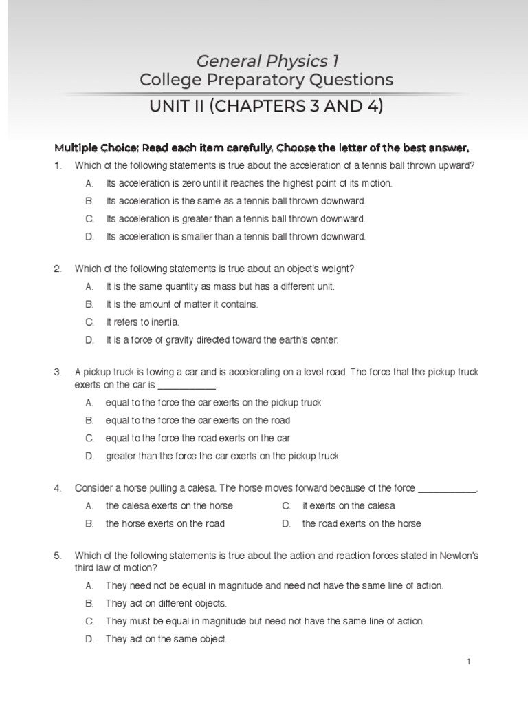 General Physics-1 CPT U2 | PDF | Force | Mechanics