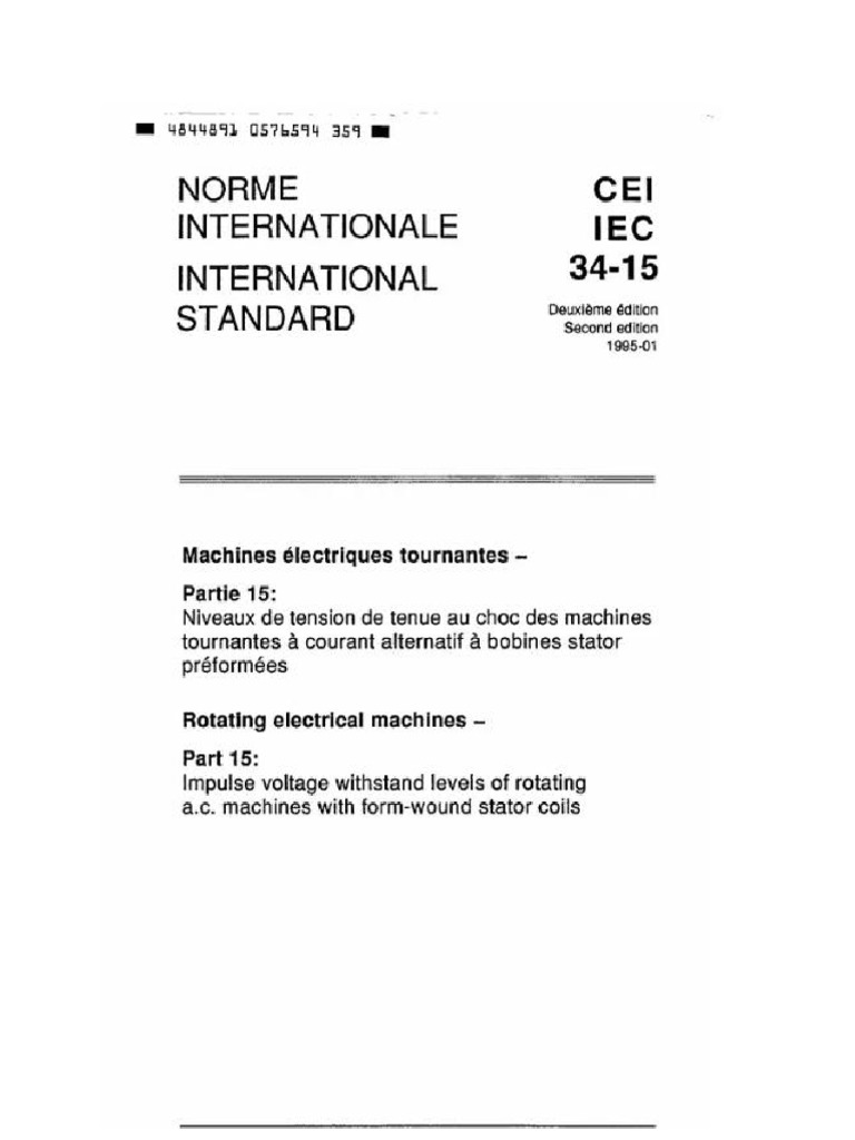 Iec 60034-15 | PDF