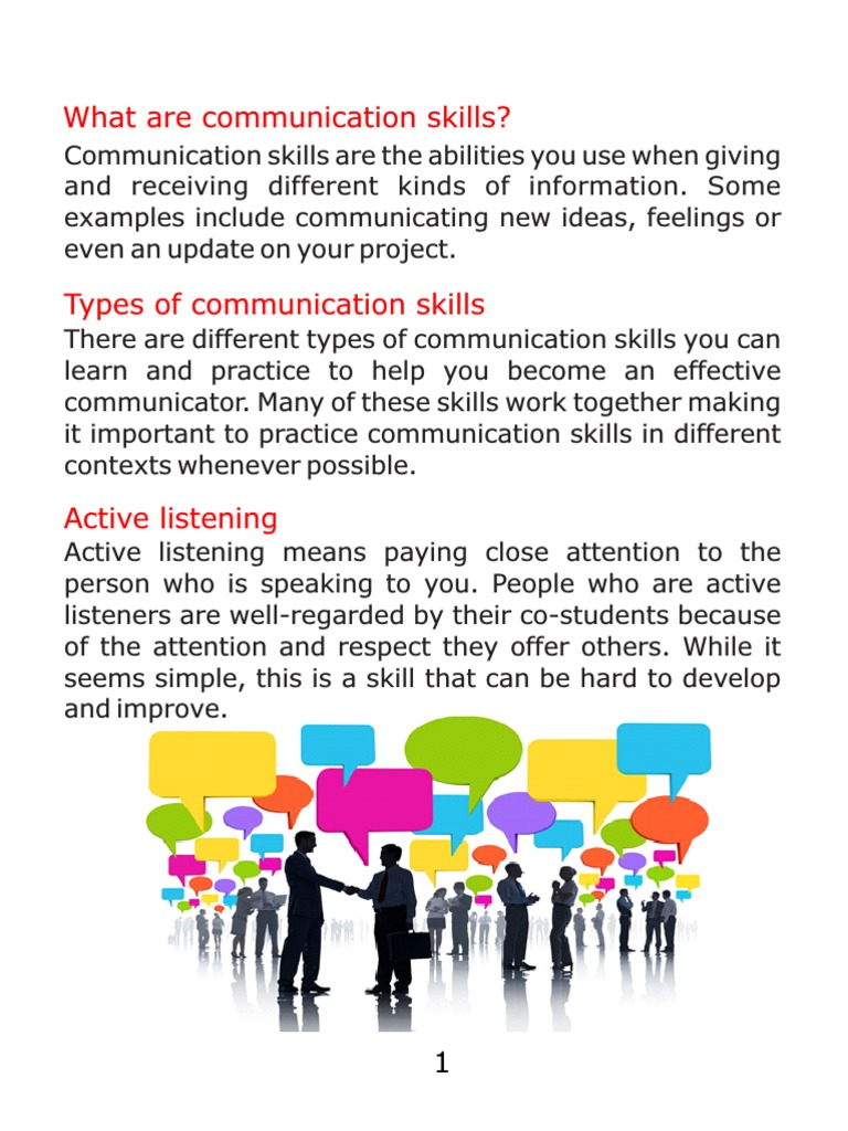 3 Updated COMMUNICATION SKILLS-1 | PDF | Speech | Communication