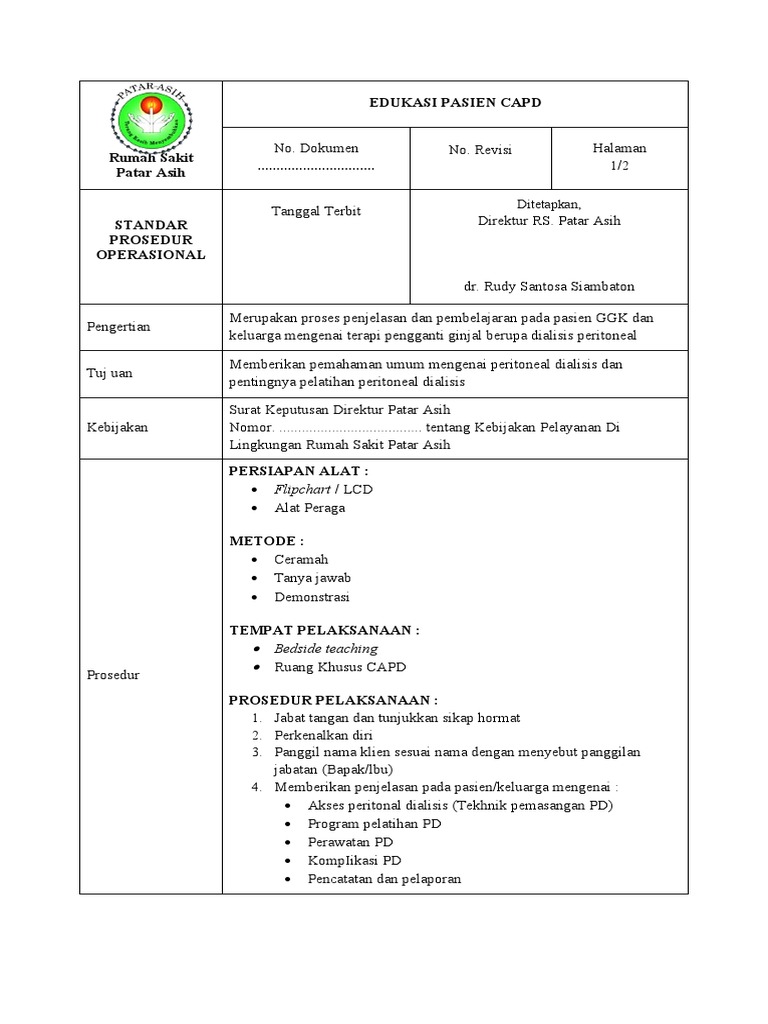 9.edukasi Pasien Capd 1 | PDF
