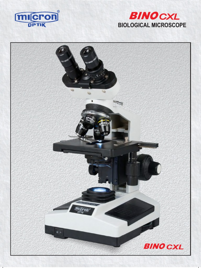 Micron Optik Binocular Microscope Model Bino CXL | PDF