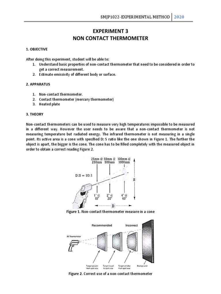 Exp3-Non Contact Thermometer | PDF | Thermometer | Temperature
