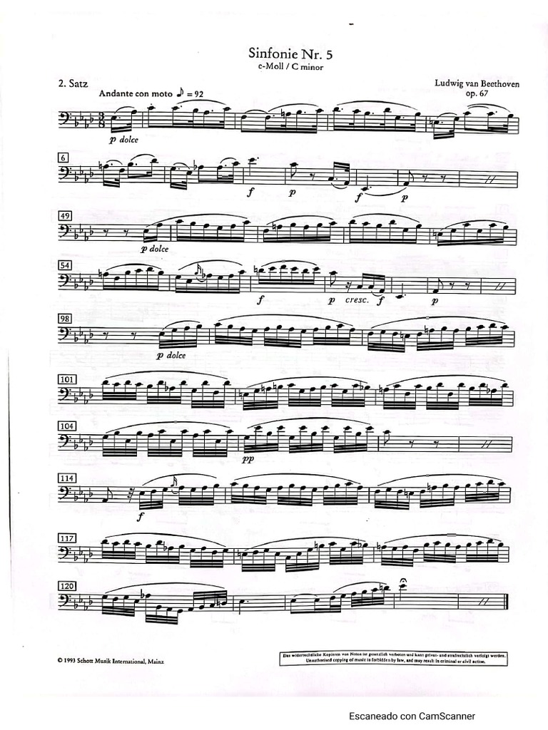 Pasajes Orquestales Violoncello | PDF