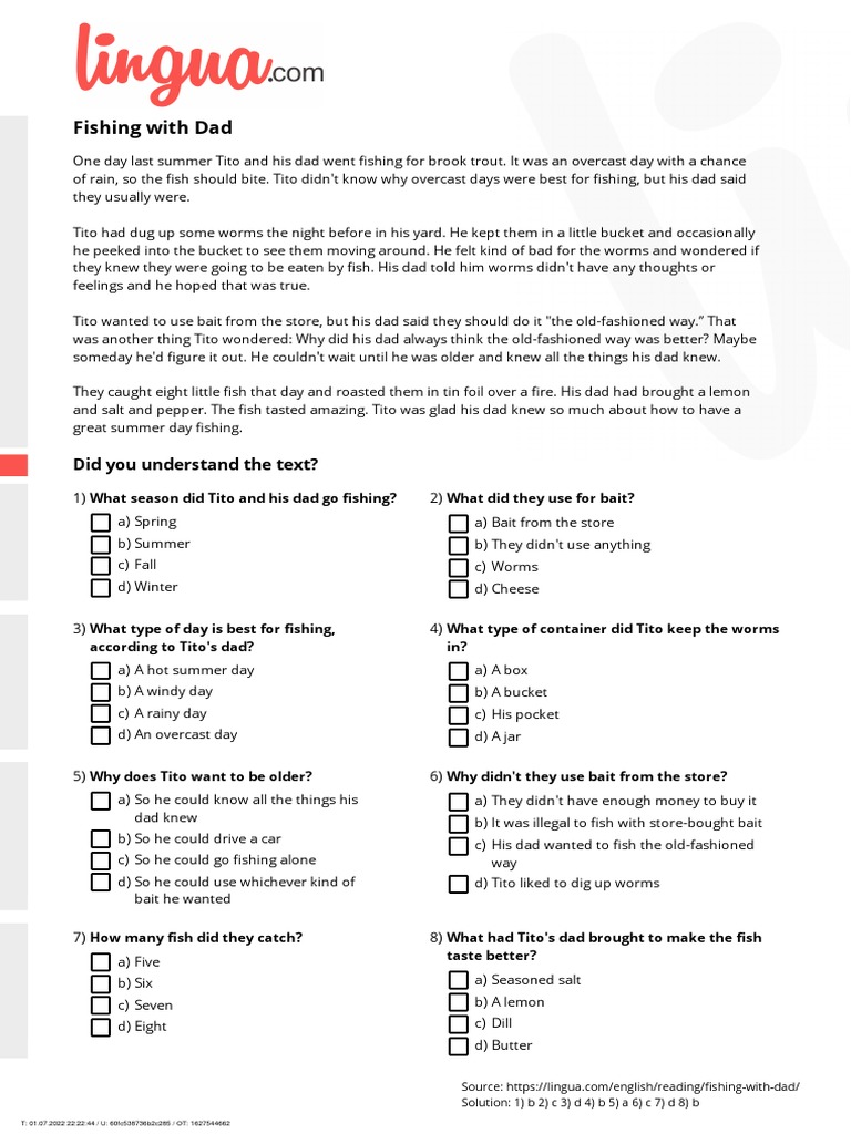 An Overcast Day of Fishing with Dad: Tito Learns Old-Fashioned Ways on ...