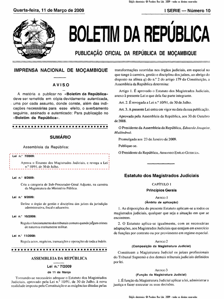 Estatuto Dos Magistrados Judiciais | PDF | Casa e Jardim