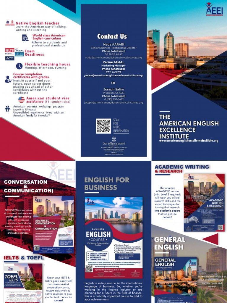 Adult Brochure - American English Excellence Institute | PDF