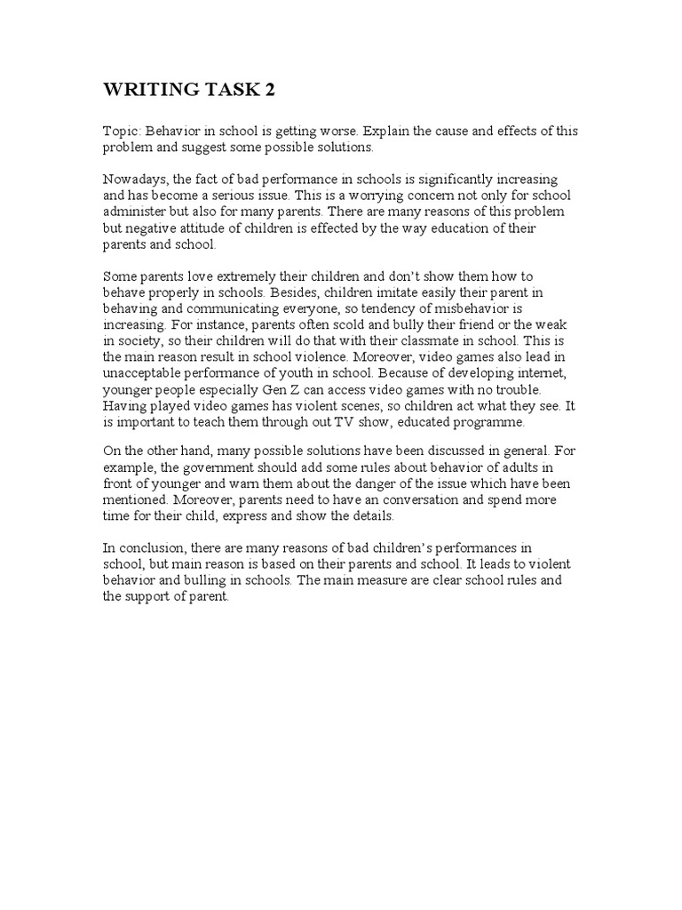 Writing Task 2 | PDF