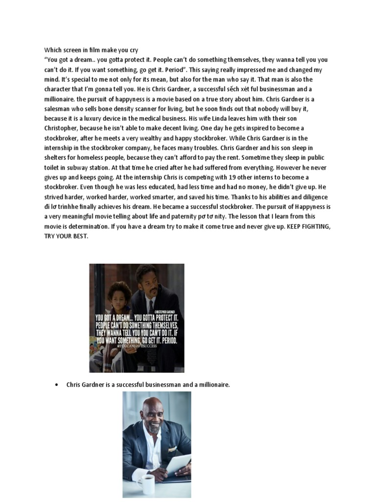 Chris Gardner - The Pursuit of Happyness | PDF