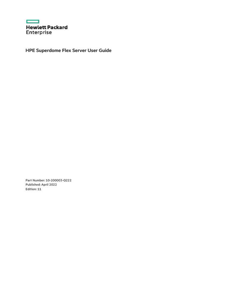 HPE Superdome Flex Server User Guide | PDF | Domain Name System | Command Line Interface