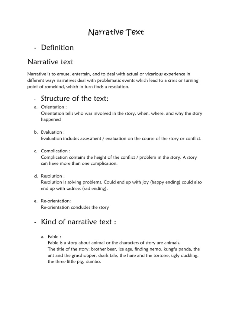 Narrative Text | PDF | Snow White | Prometheus