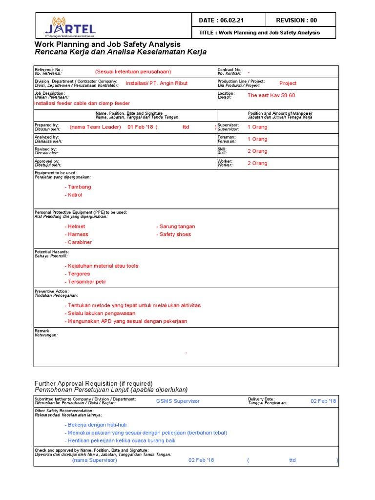 OHSE - Work Planning and Job Safety Analysis | PDF