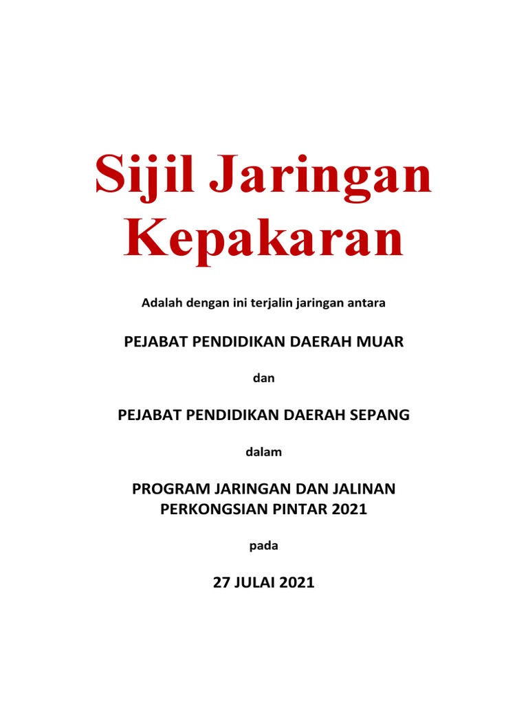 Sijil Jaringan | PDF