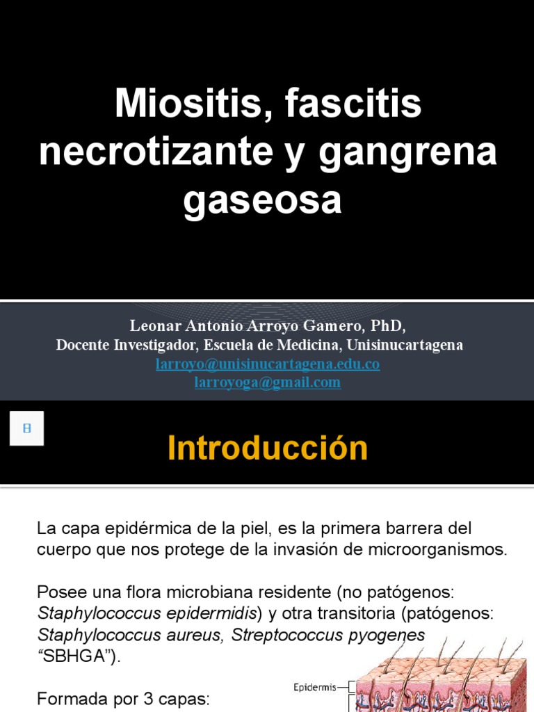 Miositis y Fascitis Necrotizante y Streptococcus-Parte 1 | PDF ...