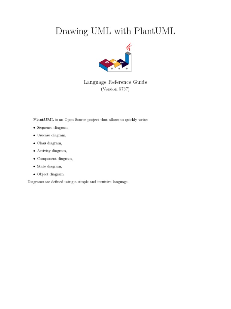PlantUML Language Reference Guide PDF Namespace Use Case