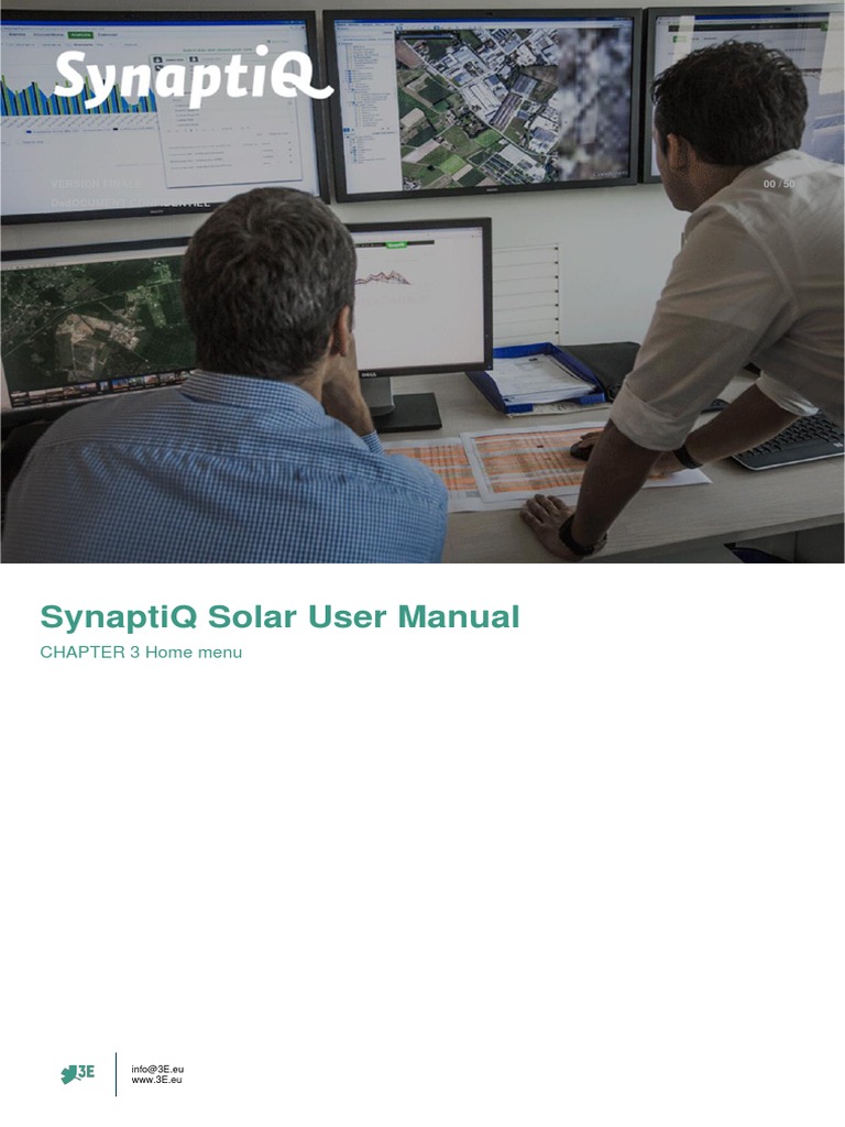 SynaptiQ User Manual - Chapter 3 Home Menu | PDF | System Software | Software Engineering