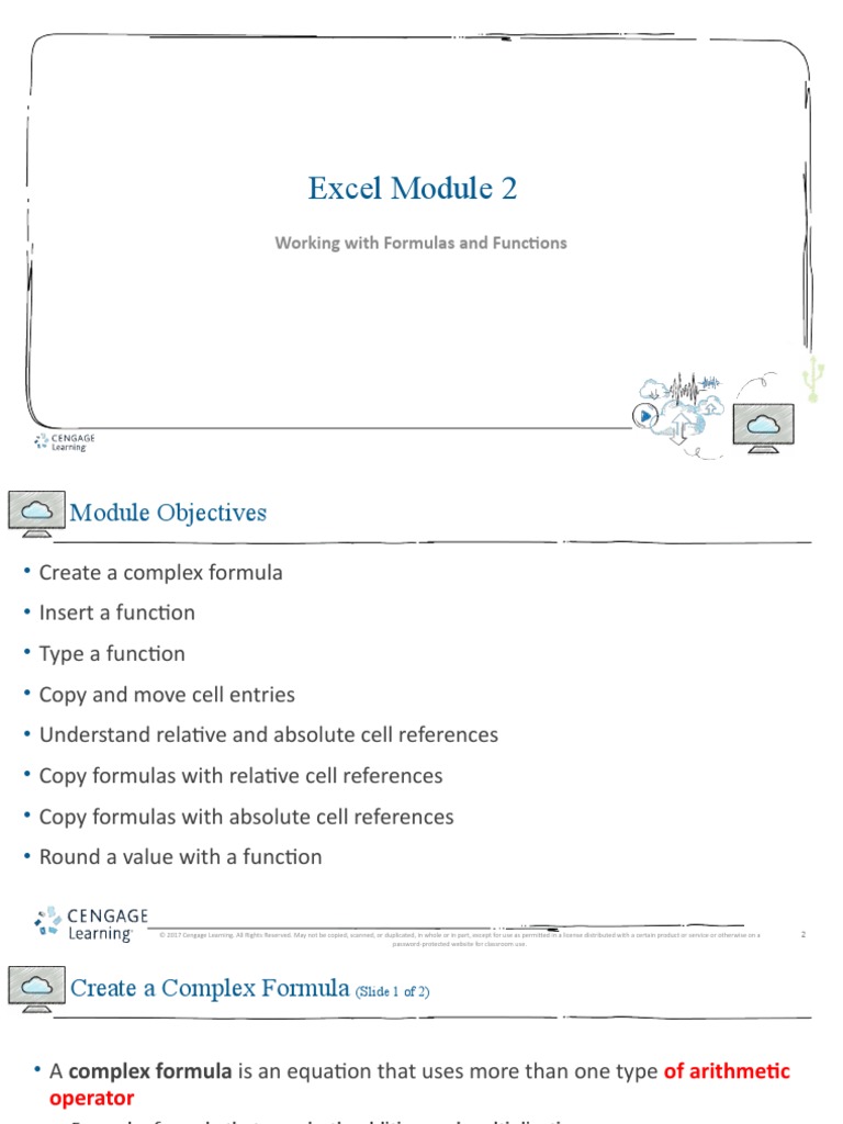 Excel Module 2 PPT Presentation | PDF | Function (Mathematics) | Microsoft Excel
