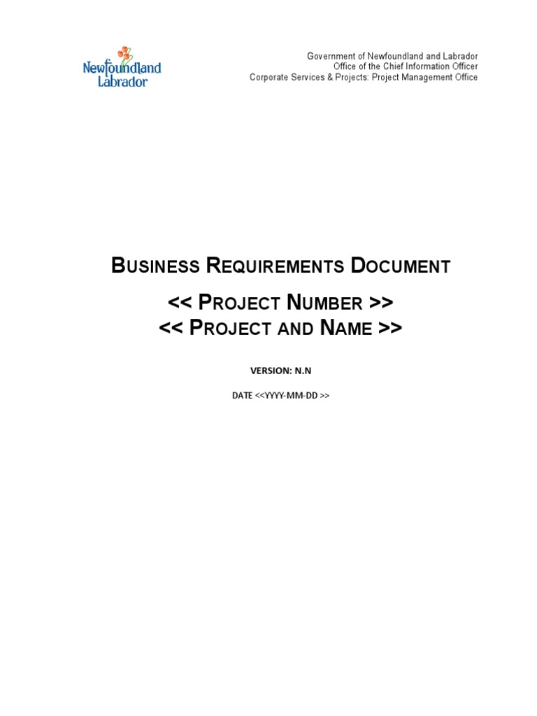 Pmo Docs Business Requirements Document Template | PDF | Project ...