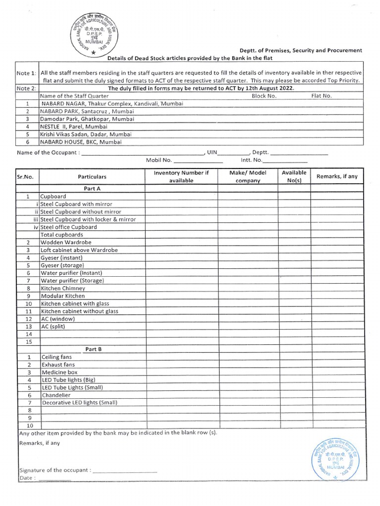 SQ Deadstock Verification Form | PDF
