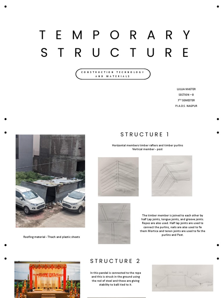 Temporary Structure | PDF | Building Engineering | Economic Sectors