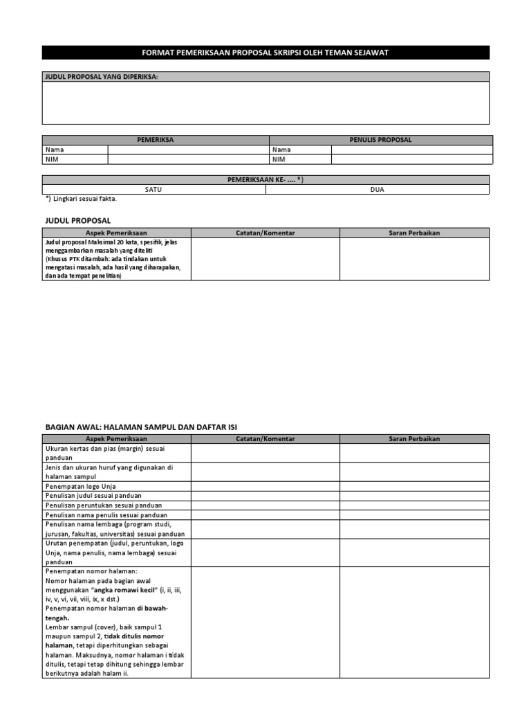 Format Proposal Skripsi Unja | PDF | Komputer