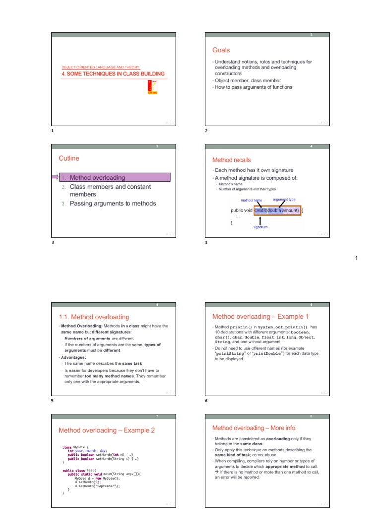 04 Some Techniques In Class Building Pdf Method Computer Programming Class Computer