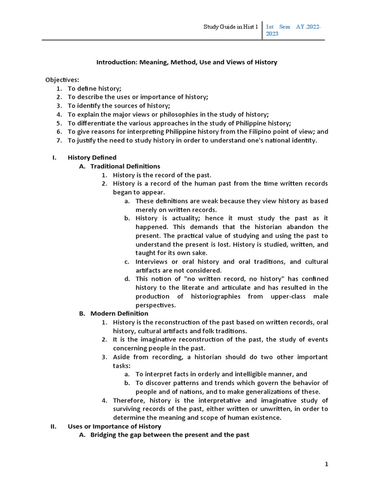 Meaning, Method, Use and Views or Perspectives in History | PDF ... Meaning, Method, Use and Views or Perspectives in History | PDF ...