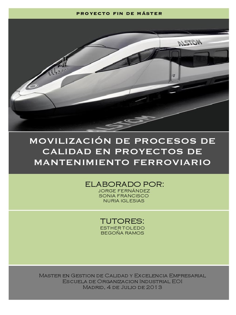 EOI Alstom 2013 PDF | PDF | Transporte ferroviario | Tren