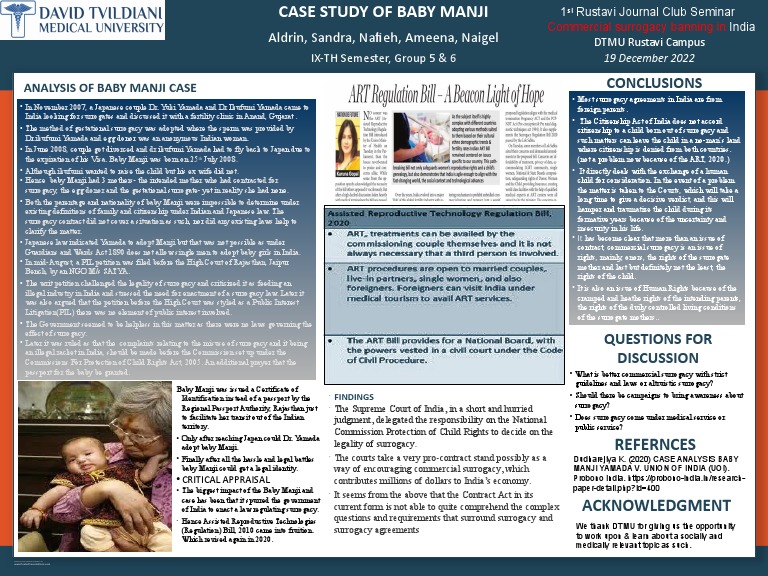 Baby Manji-Poster-Aldrin | PDF | Surrogacy | Justice