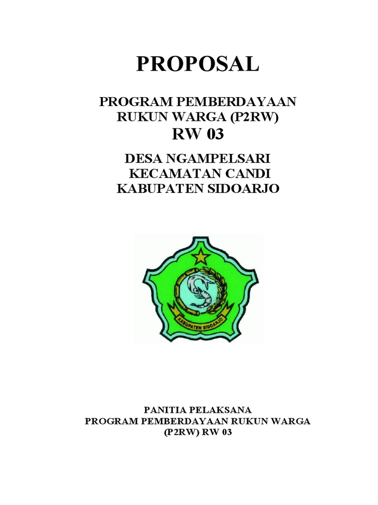 Contoh Proposal p2rw | PDF