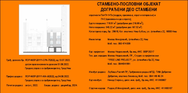 Gradilišna Tabla 200x100_Jugovićeva_Miloš Mihajlović | PDF