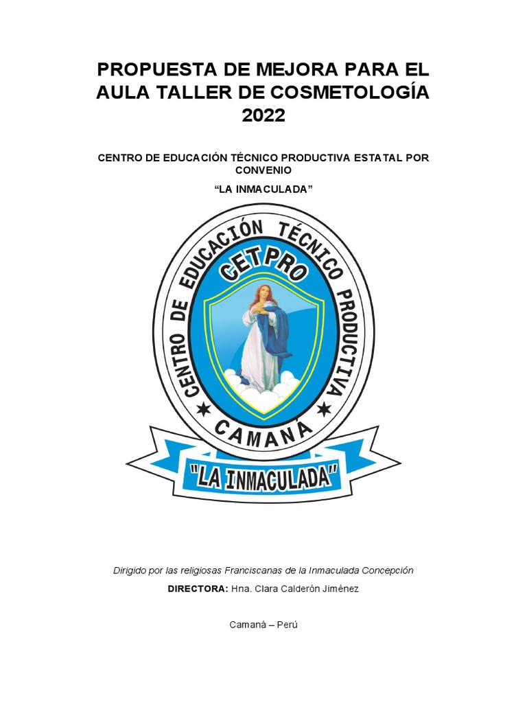 Proyecto de Mejora Cetpro Final | PDF | Salón de clases | Pelo