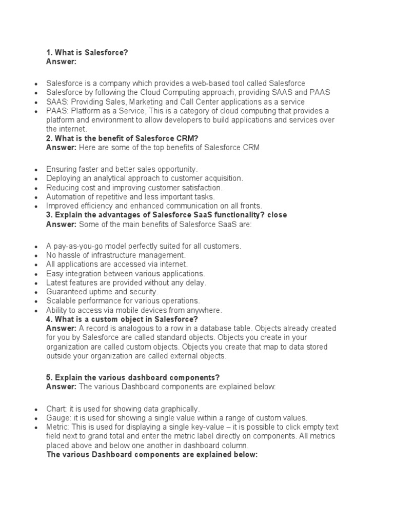 SF QA 2 Interview Questions and Answers | PDF | Software As A Service ... SF QA 2 Interview Questions and Answers | PDF | Software As A Service ...