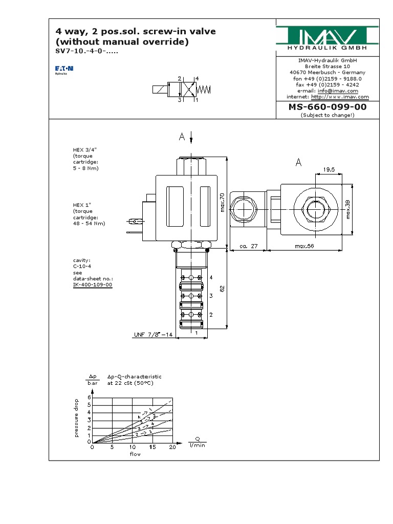 Electrovalvula IMAV | PDF | Valve | Chemical Engineering