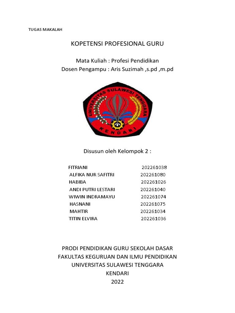 Makalah Kel.2 Profesi Pendidikan | PDF