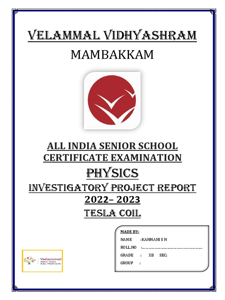 Physics Project Pdf Inductor Transformer