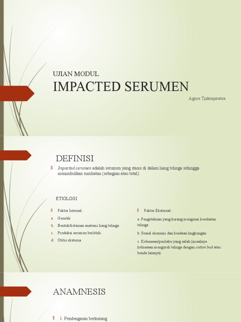 Impacted Serumen | PDF