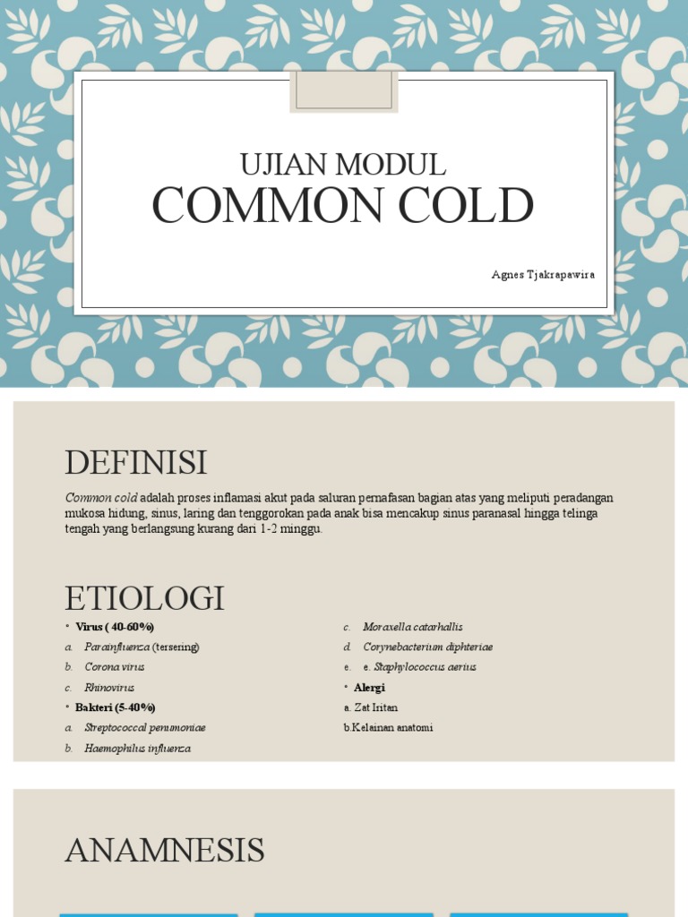 Common Cold | PDF